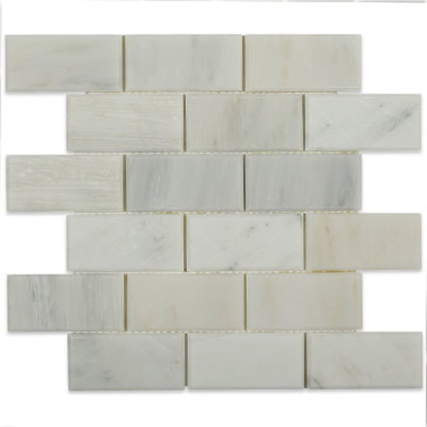 SOHO Studio Corp-Asian Statuary Mosaic 2 x 4 Beveled Edge 2 x 4 Beveled ...